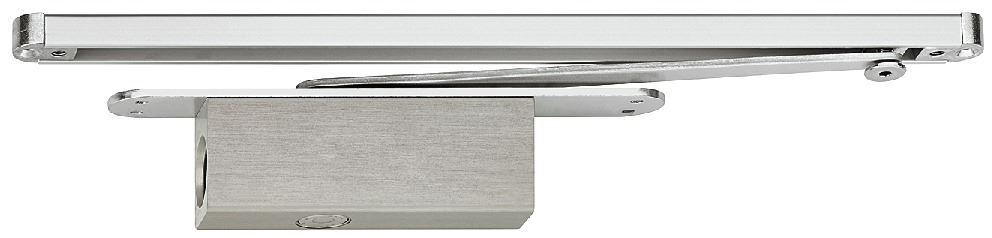 Chiudiporta integrato GEZE modello ACTIVESTOP con braccio a slitta, co