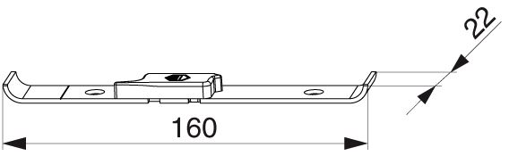 Scontro MAICO alza anta MultiMatic per A4 scostamento 13 mm con scontr