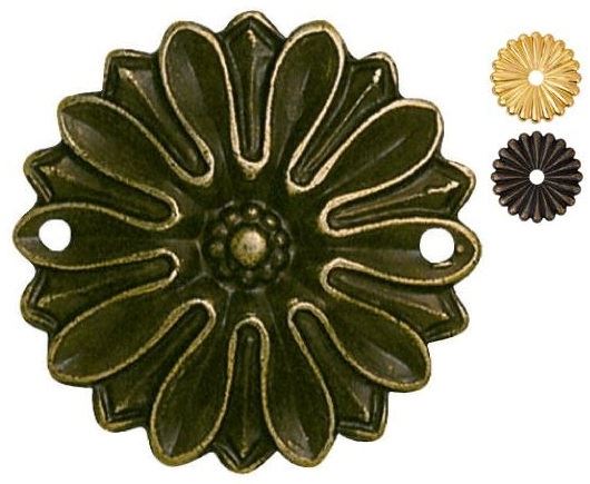 Fregio OMP PORRO modello 200 diametro 24 per mobile in ottone bronzo a